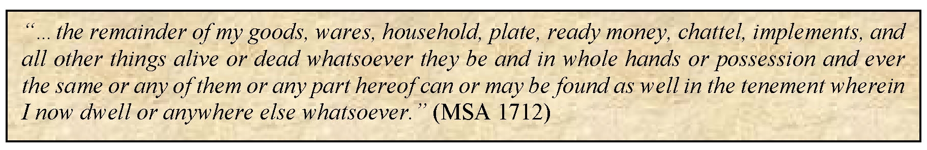 The Broad Family, ca. 1680 – 1742 – The Herring Run Archaeology Project