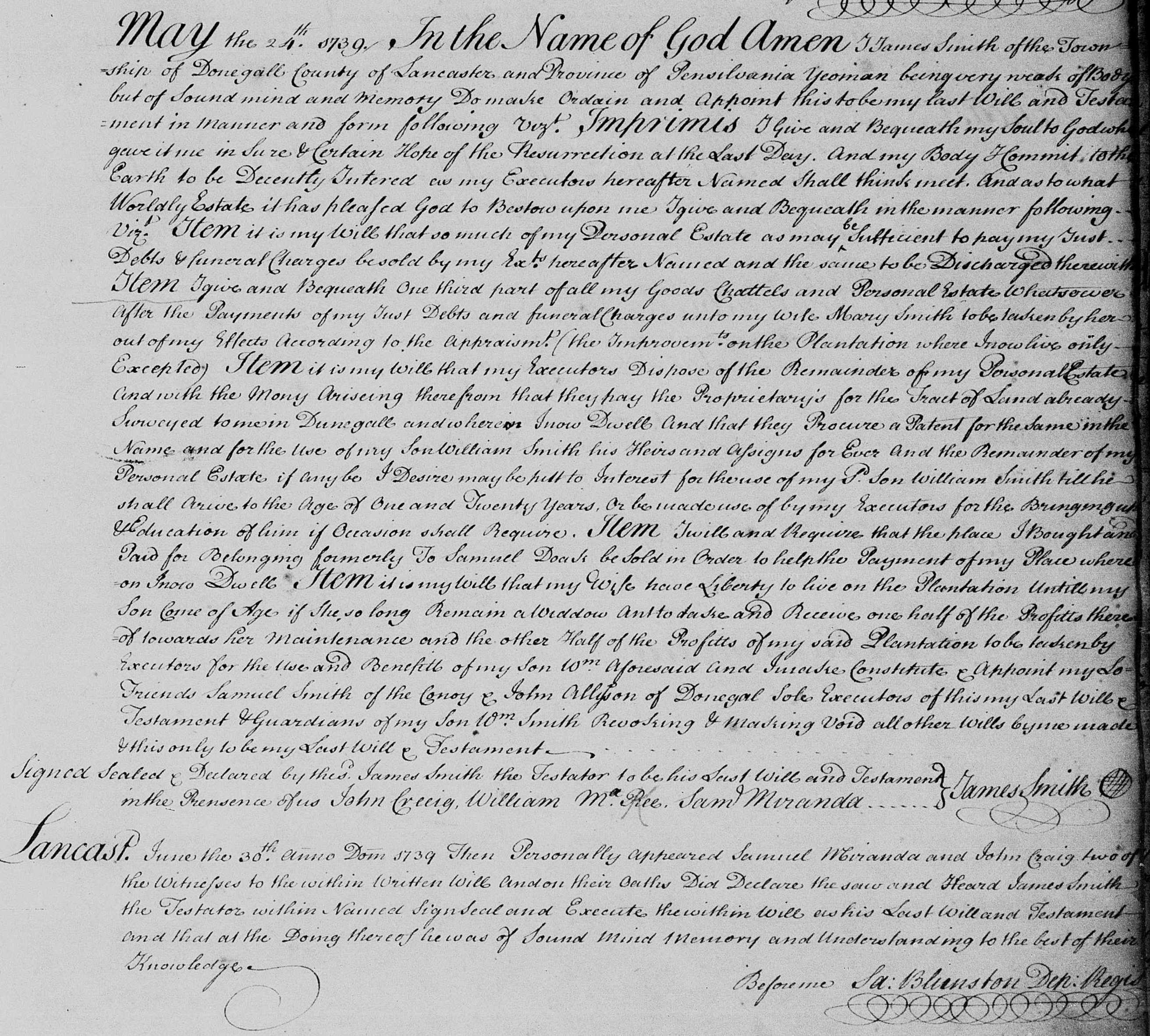 William Smith: Early Years on the Pennsylvania Frontier: 1728 – 1761 ...